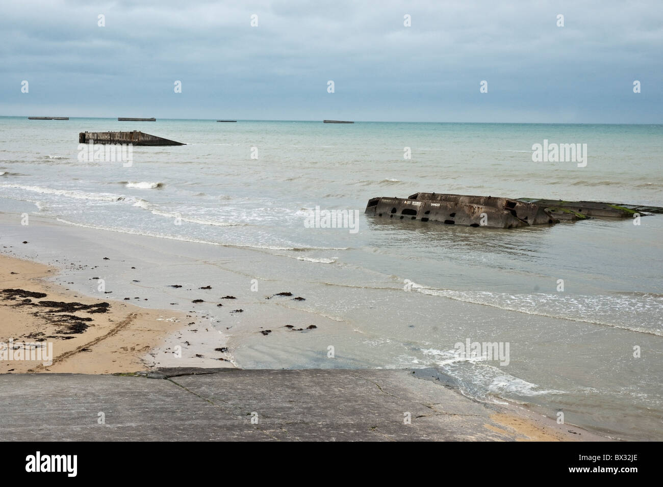 D-Day Landing On Omaha Beach On The Vire River; Saint-Laurent-Sur-Mer ...
