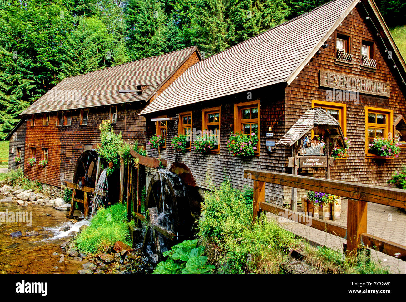 mill old historical shingles river witch hole mill Gutenbach Black ...
