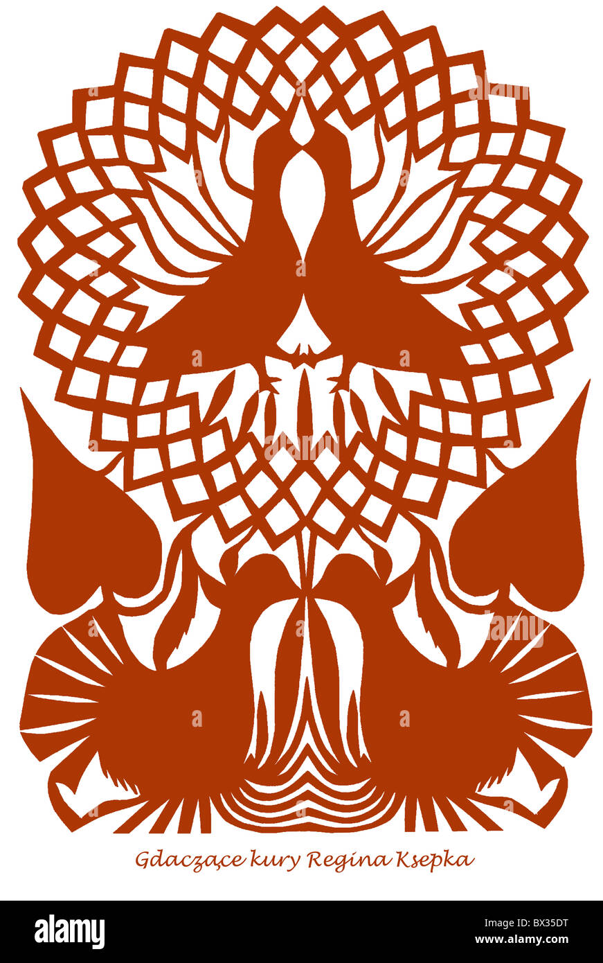 Traditional paper-cutting by Regina Ksepka from Czarny Las Paczewo ...