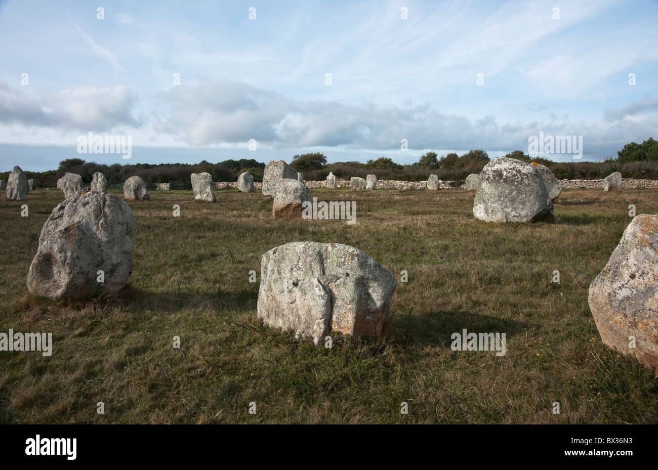 Megaliths; Carnac, Brittany, France Stock Photo - Alamy