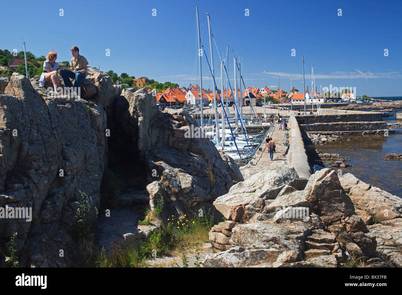 Denmark bornholm harbour hi-res stock photography and images - Alamy