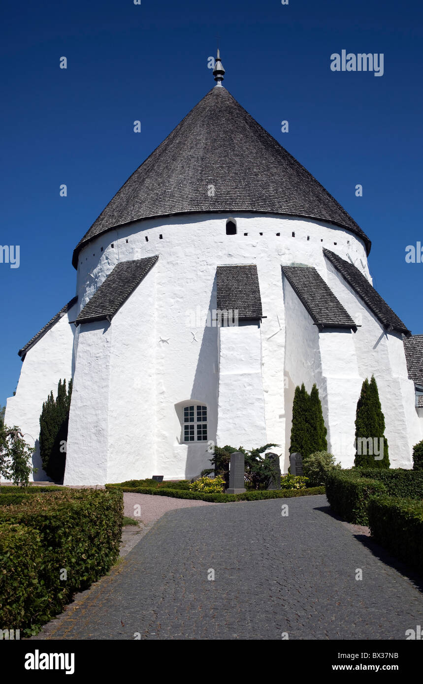Østerlars Rundkirke (Oesterlars Round Church). Bornholm. Denmark Stock ...