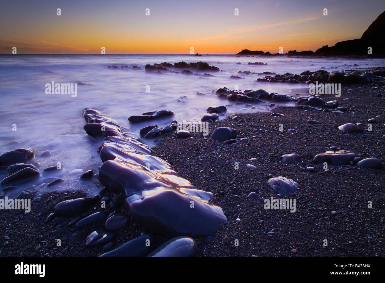 Welcombe Mouth on the North Devon coast near Welcombe, Devon, England ...