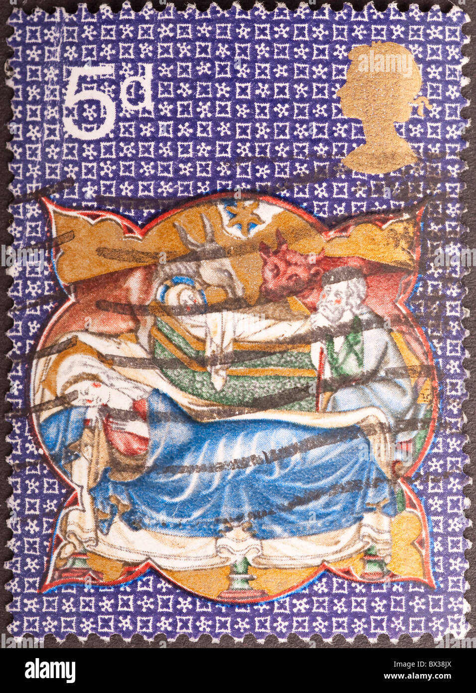 United Kingdom Postage Stamp 5d Stock Photo - Alamy