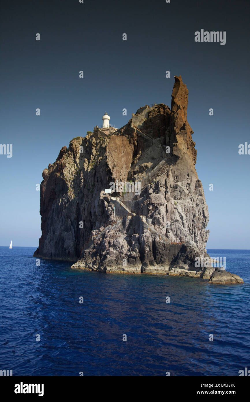 Strombolicchio Lighthouse; Stromboli, Sicily, Italy Stock Photo - Alamy