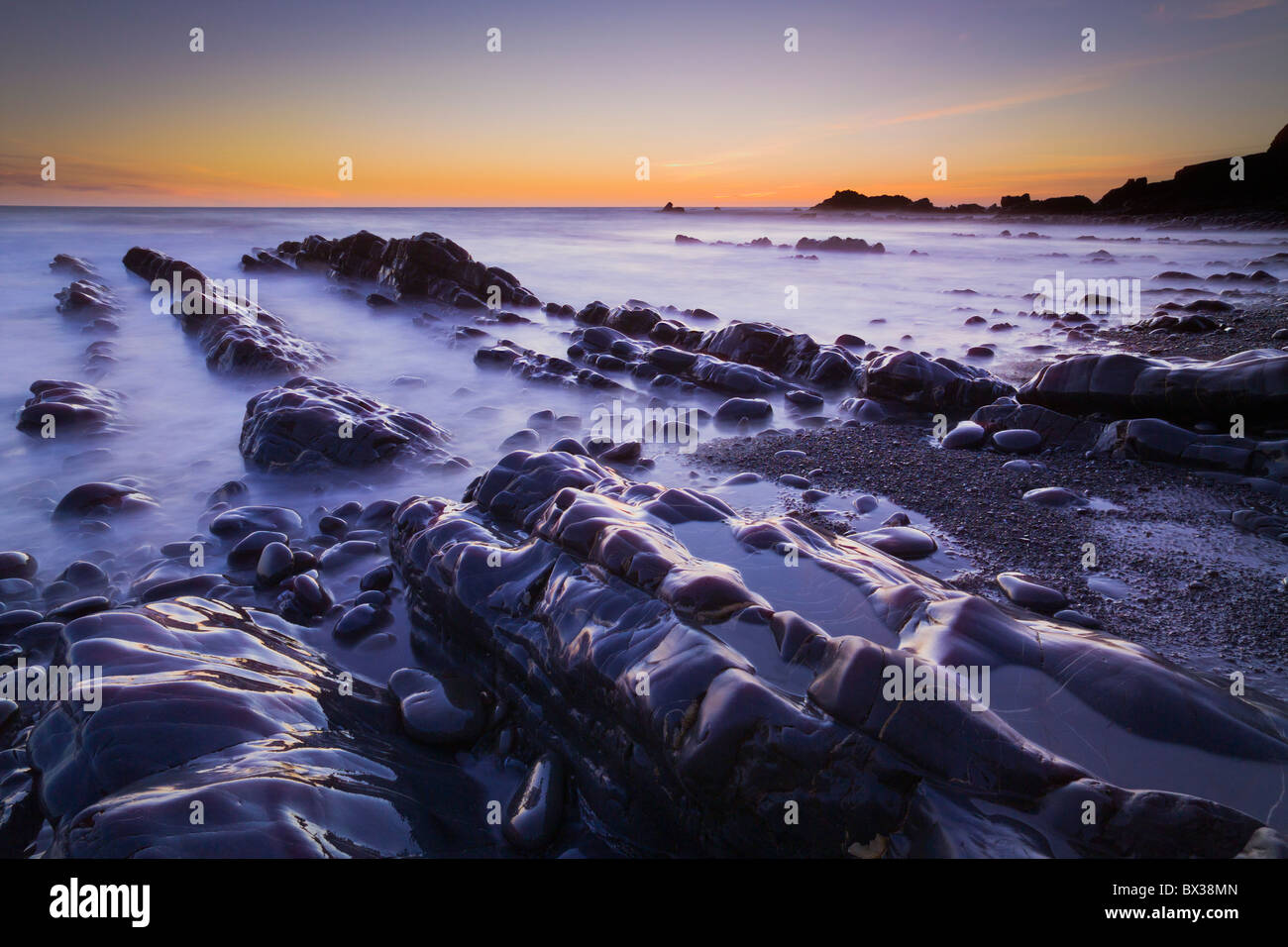 Welcombe Mouth on the North Devon coast near Welcombe, Devon, England ...