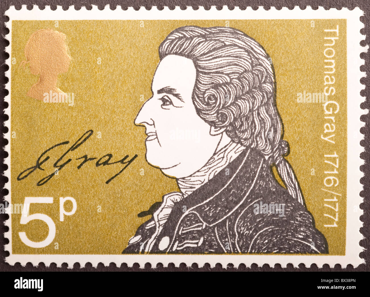 United kingdom postage stamp 5p hi-res stock photography and images - Alamy