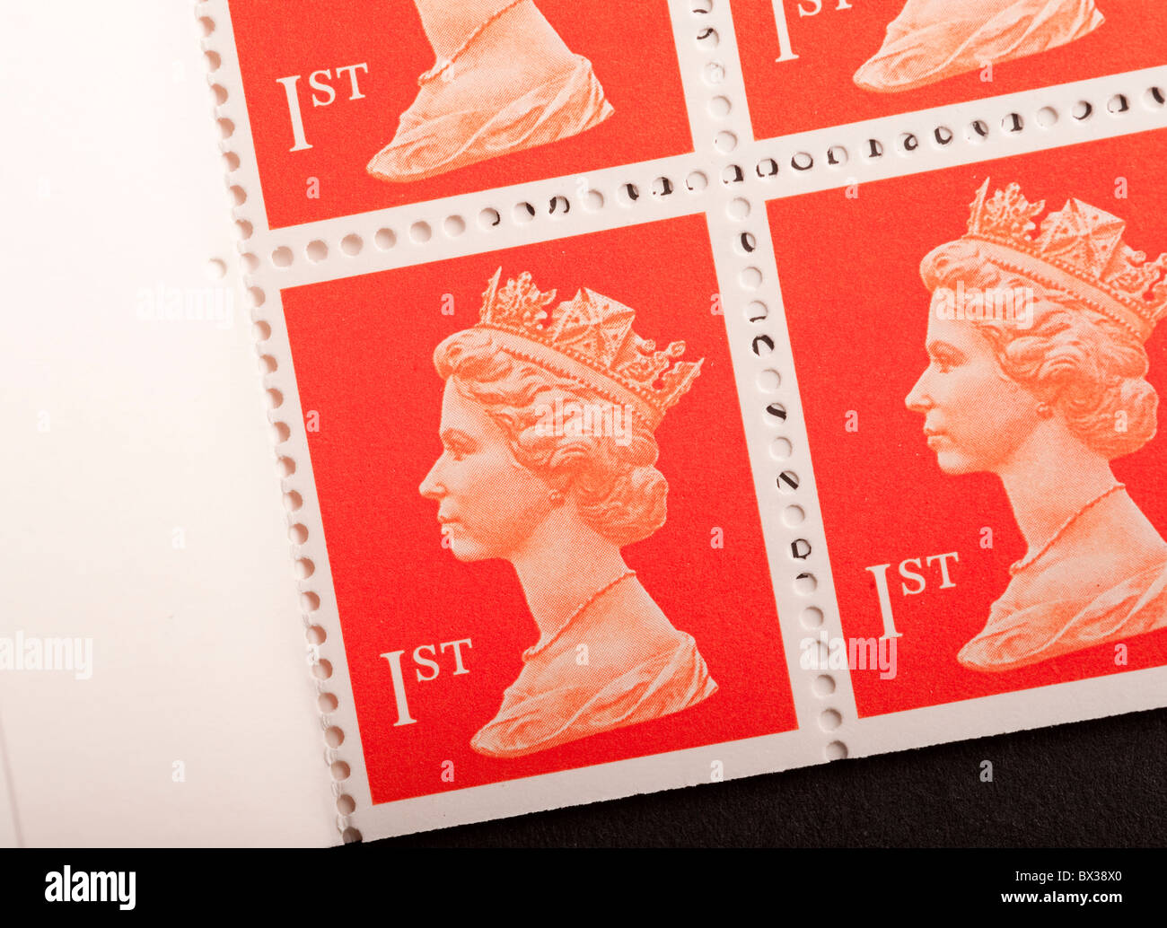 United Kingdom Postage Stamps 1st Stock Photo - Alamy