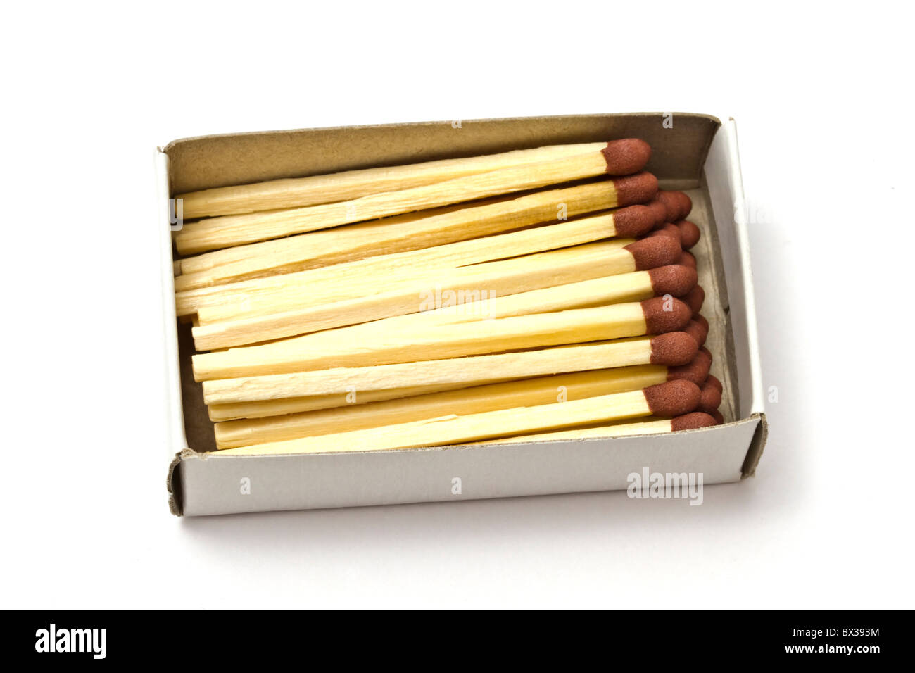 A box of matches isolated on white background Stock Photo - Alamy