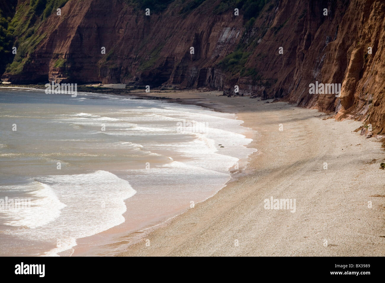 Cliffs In Jacob's Ladder Bay; Sidmouth, Devon, England Stock Photo - Alamy