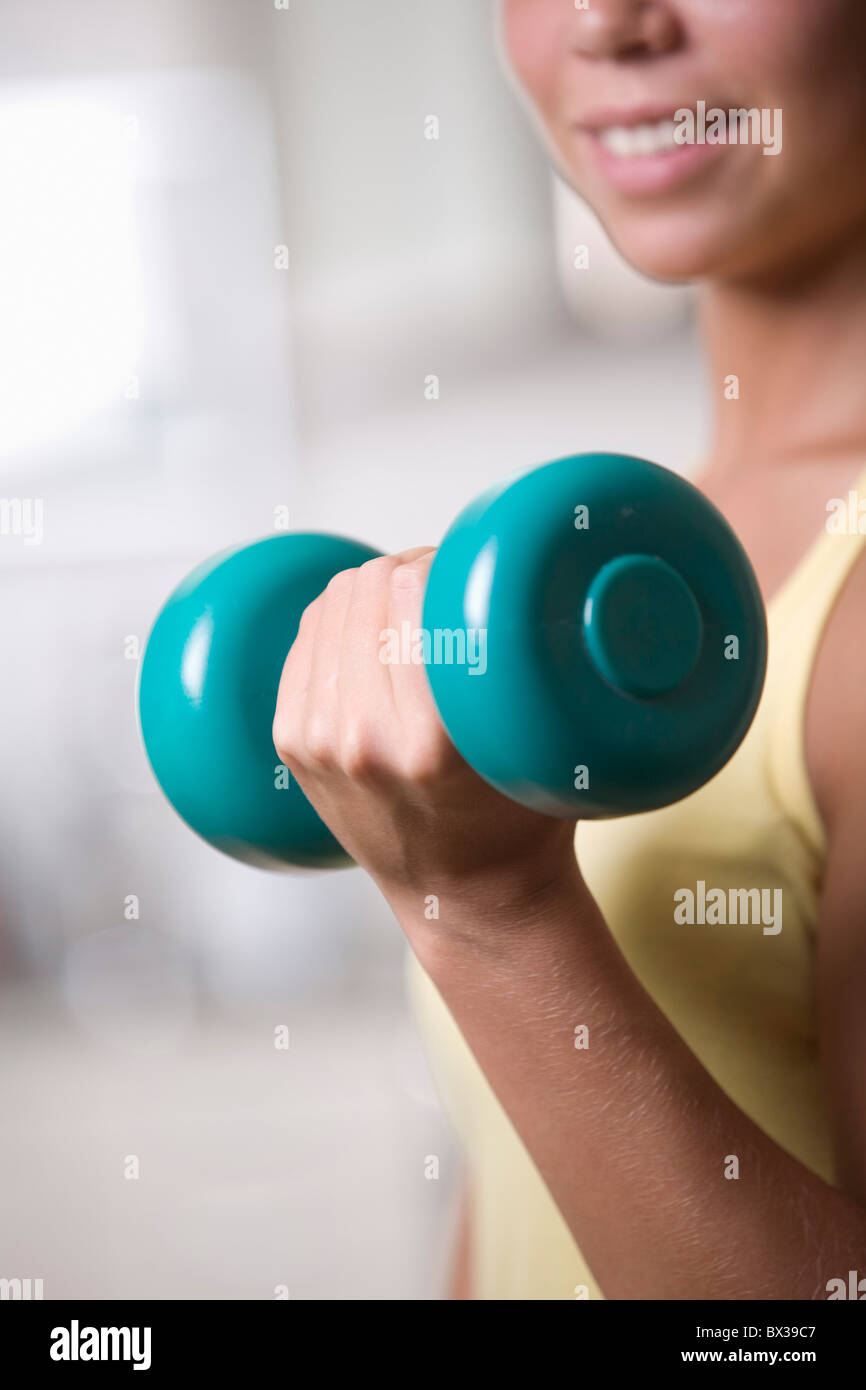 With dumb bell hi-res stock photography and images - Alamy