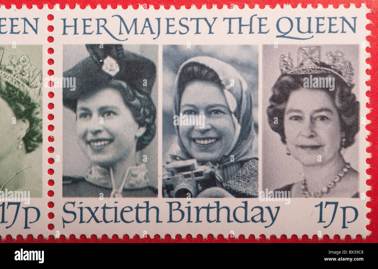 United Kingdom Postage Stamp 17p Stock Photo - Alamy