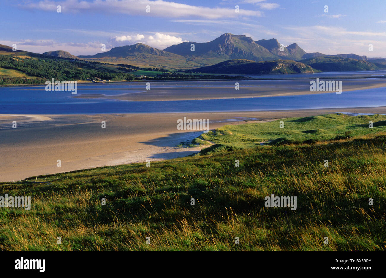 Ben Loyal Kyle Tongue sea North Sea coast water sand inlet width ...