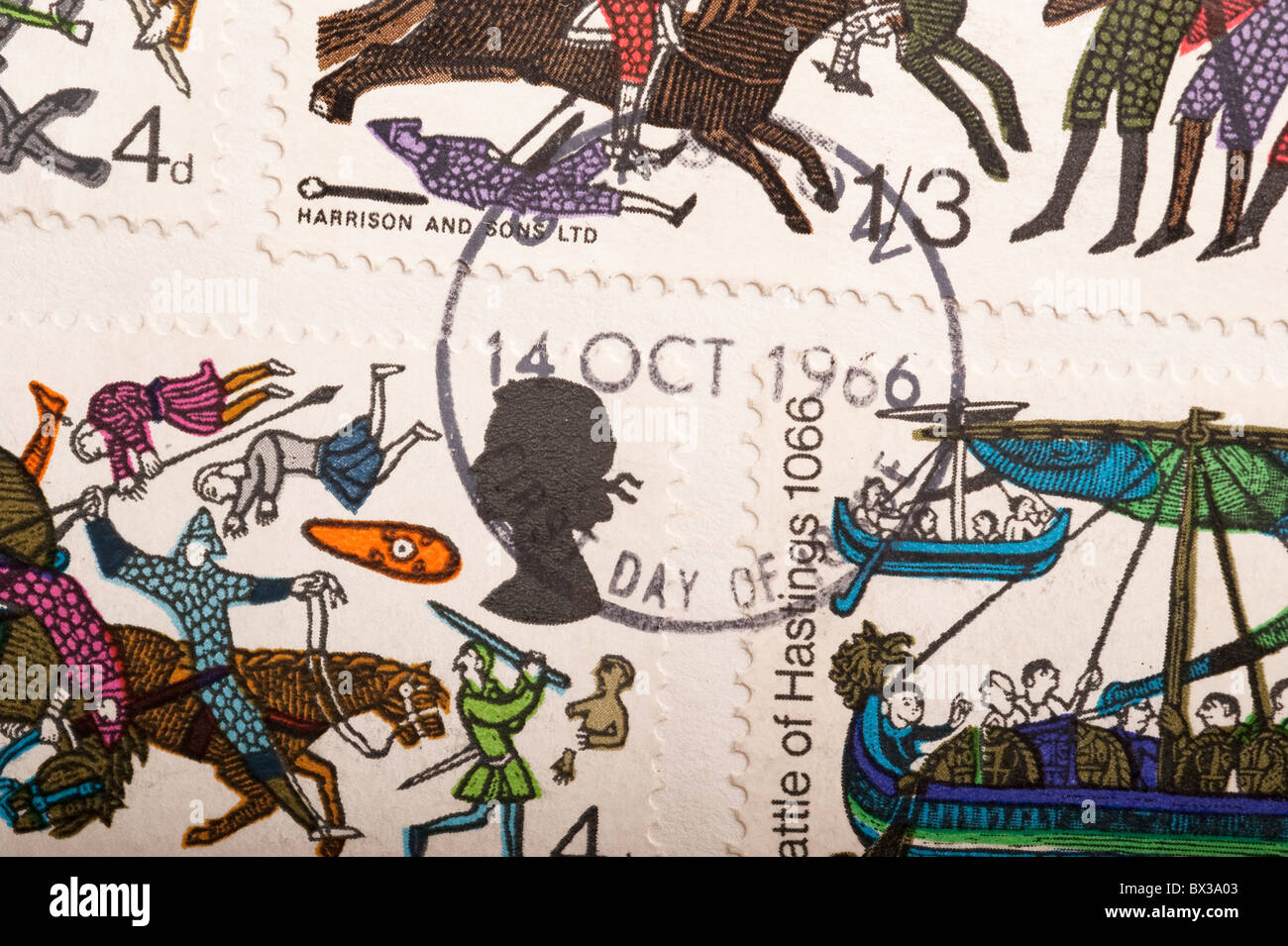 United Kingdom Postage Stamp 4p, 1/3 Stock Photo - Alamy