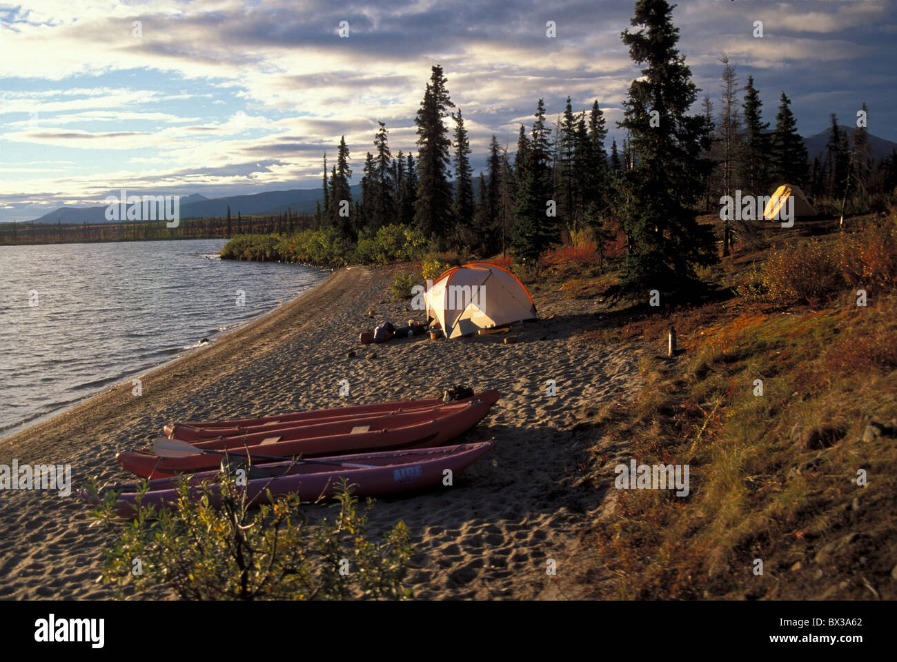 Camp Walker Lake autumn fall colors Brooks Range Gates of the Arctic ...