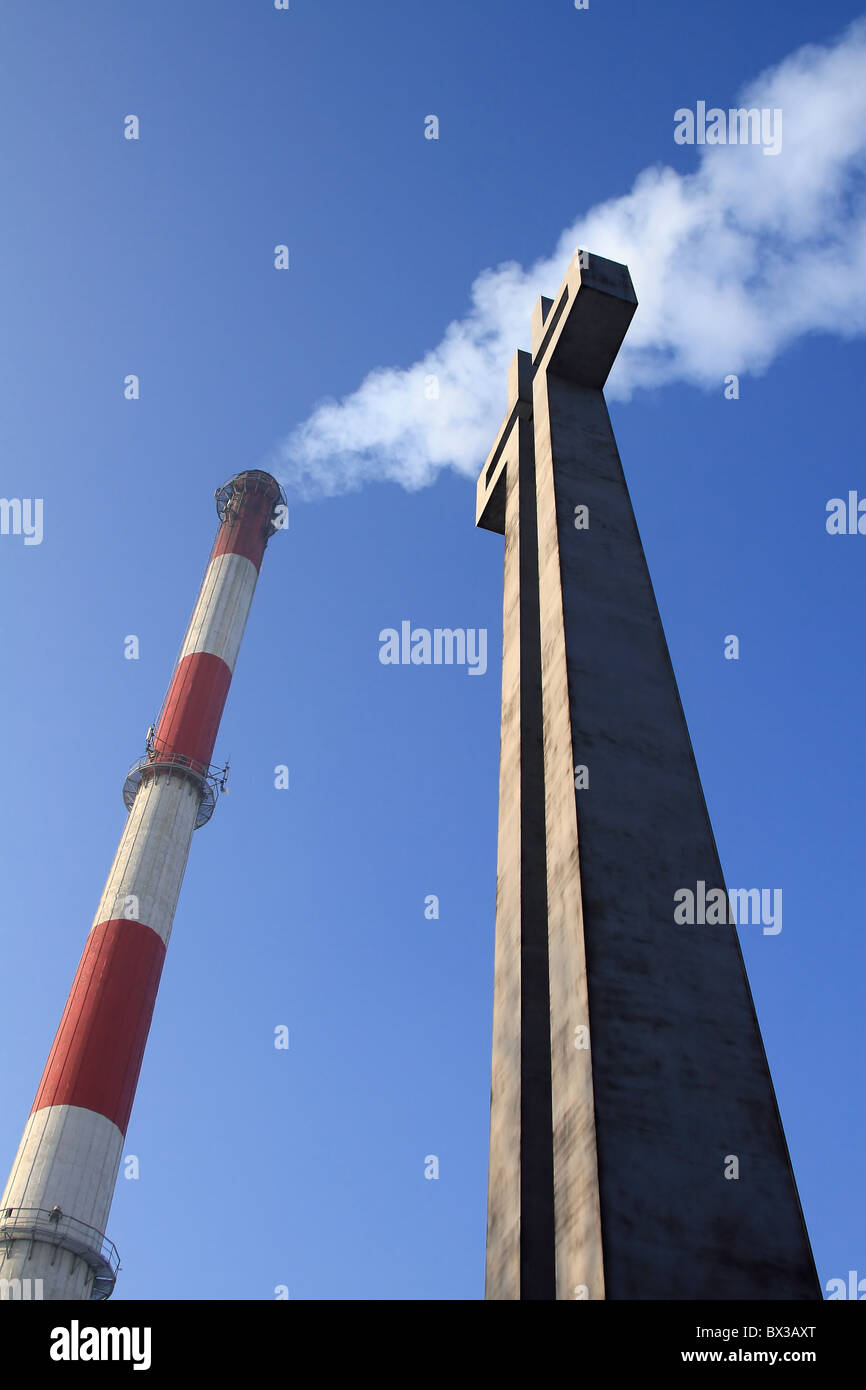 Memorial of the 9 victims of massacre in December 16, 1981. Coal mine ...