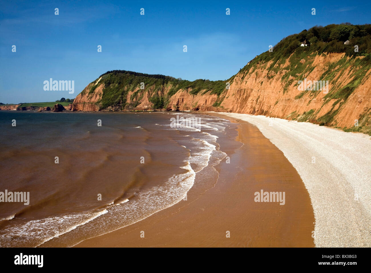 Jacob's Ladder Bay; Sidmouth, Devon, England Stock Photo - Alamy