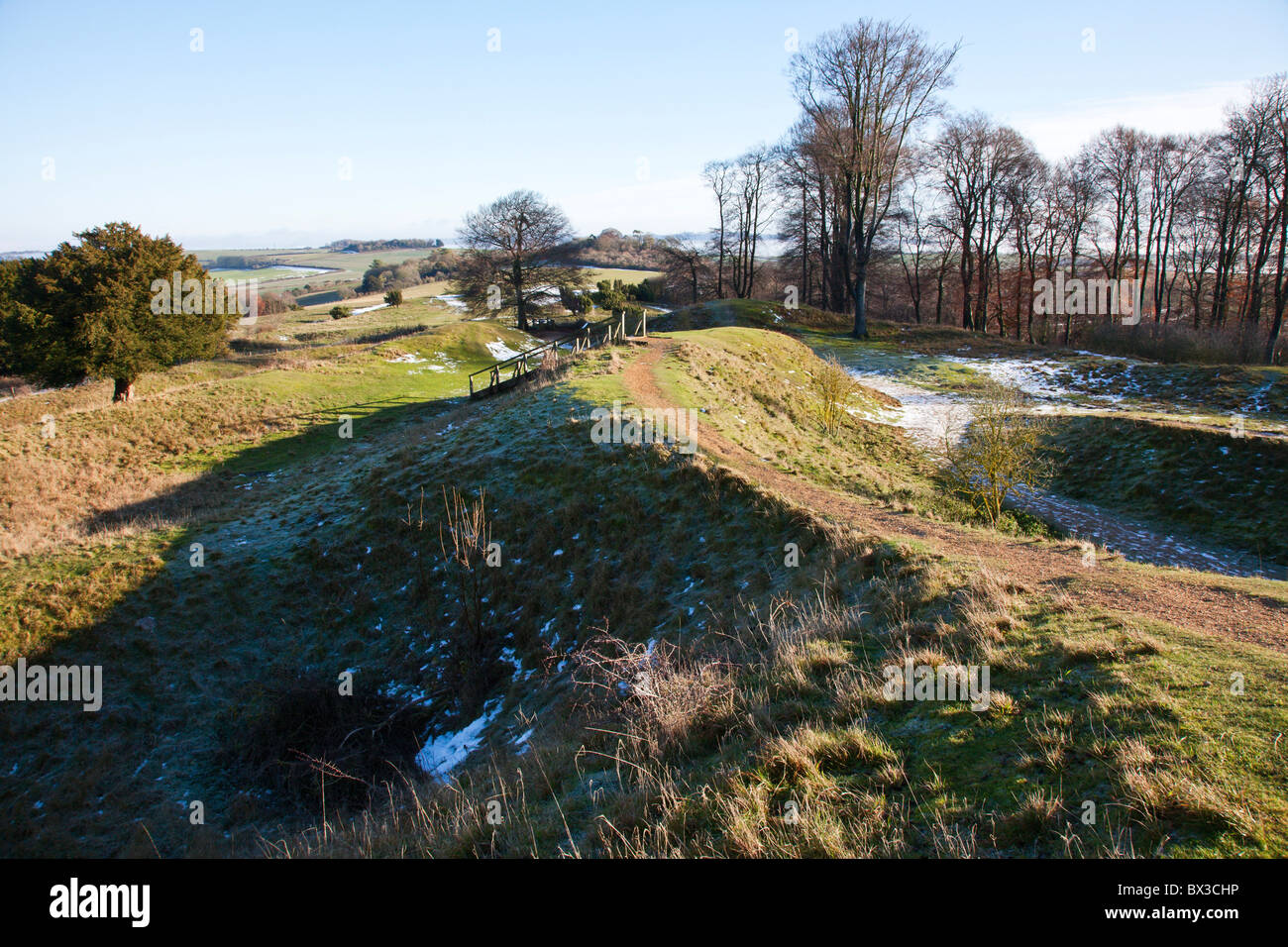 Danebury Iron Age Hill Fort, Hampshire, UK Stock Photo - Alamy