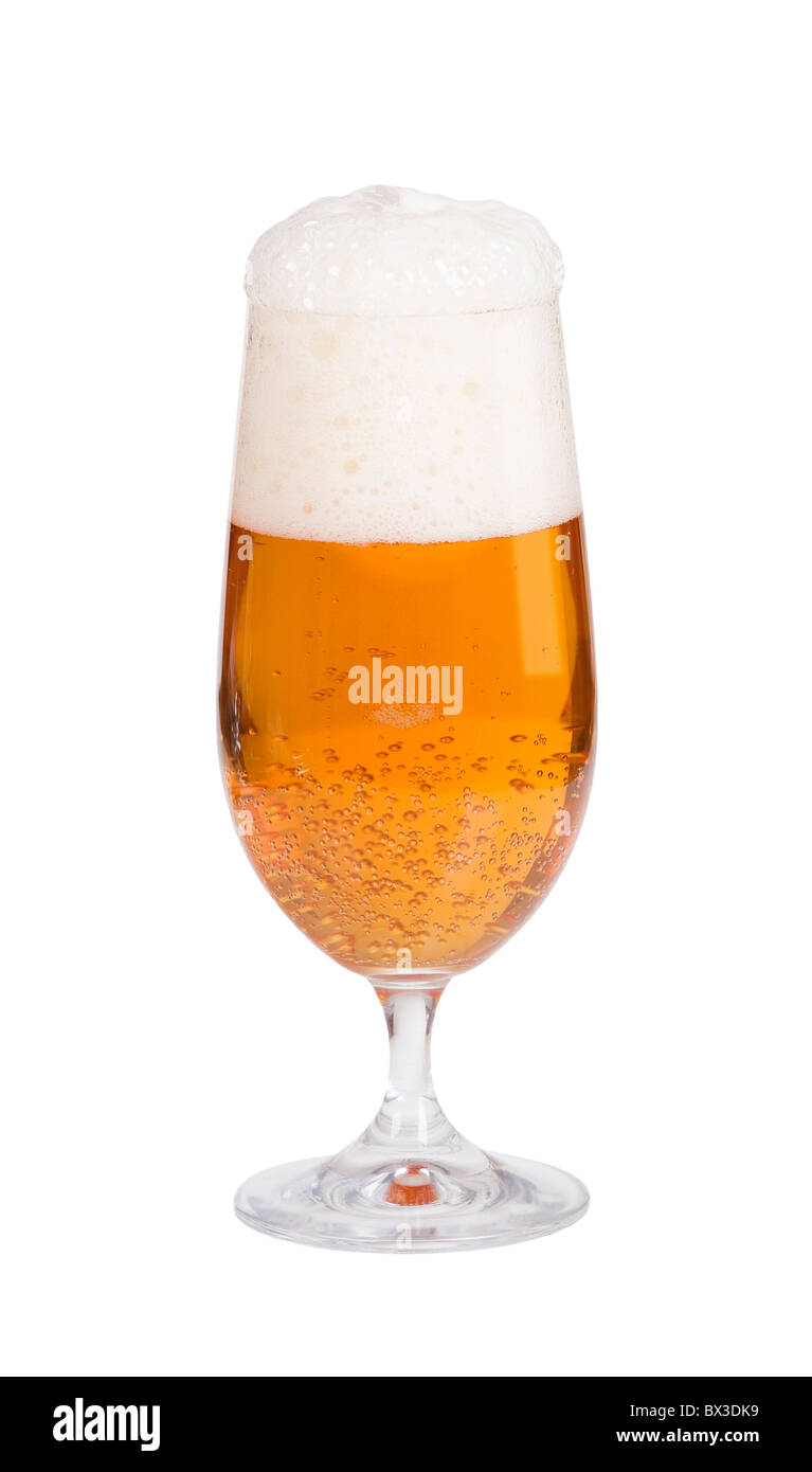 Single glass beer Cut Out Stock Images & Pictures - Alamy