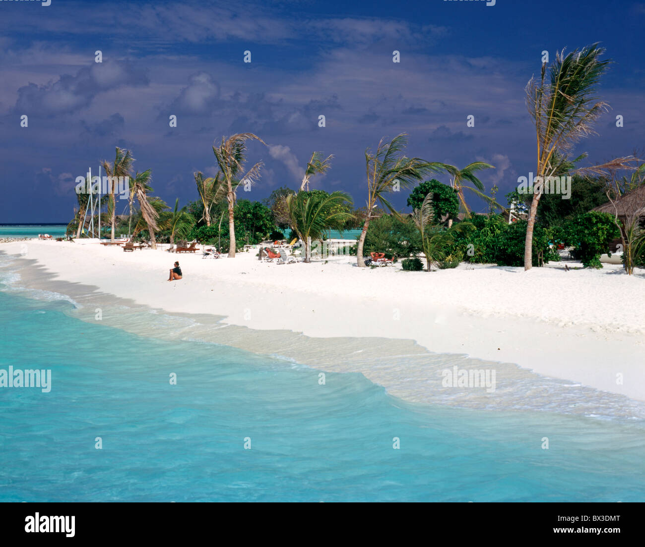 Beach at Ari Atoll Maldives Island Indian Ocean Stock Photo - Alamy