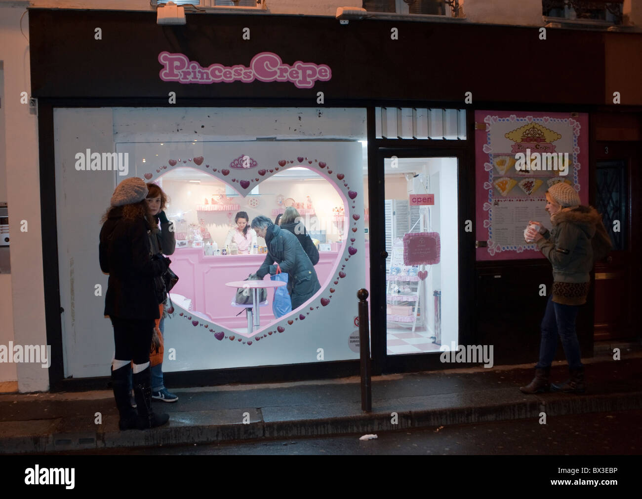 Paris, France, Japanese Crepes Restaurant in the le Marais District ...