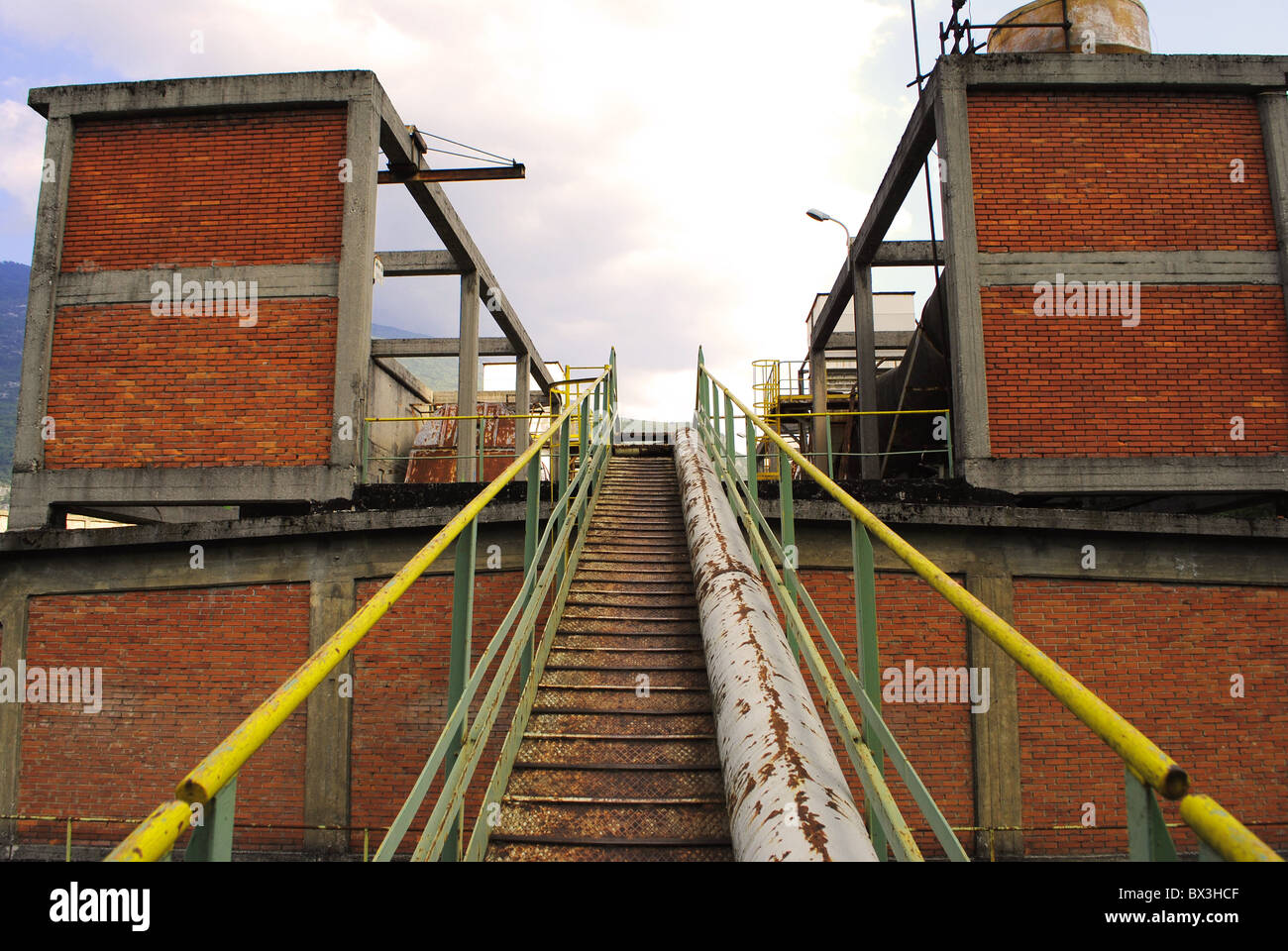 old abandoned factory industrial archeology Stock Photo - Alamy