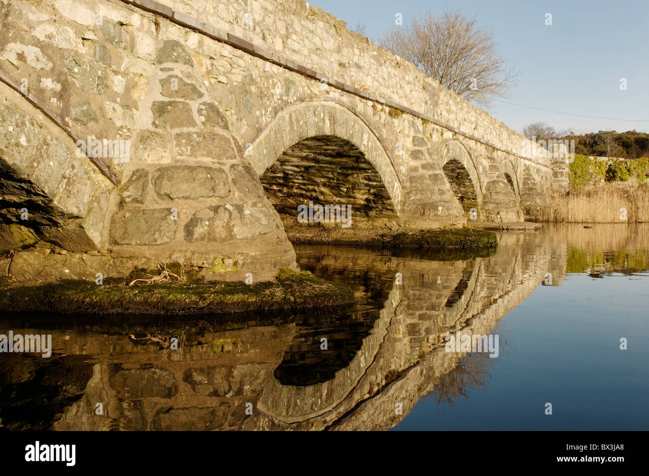 A bridge over Llyn Padarn, Llanberis Stock Photo - Alamy