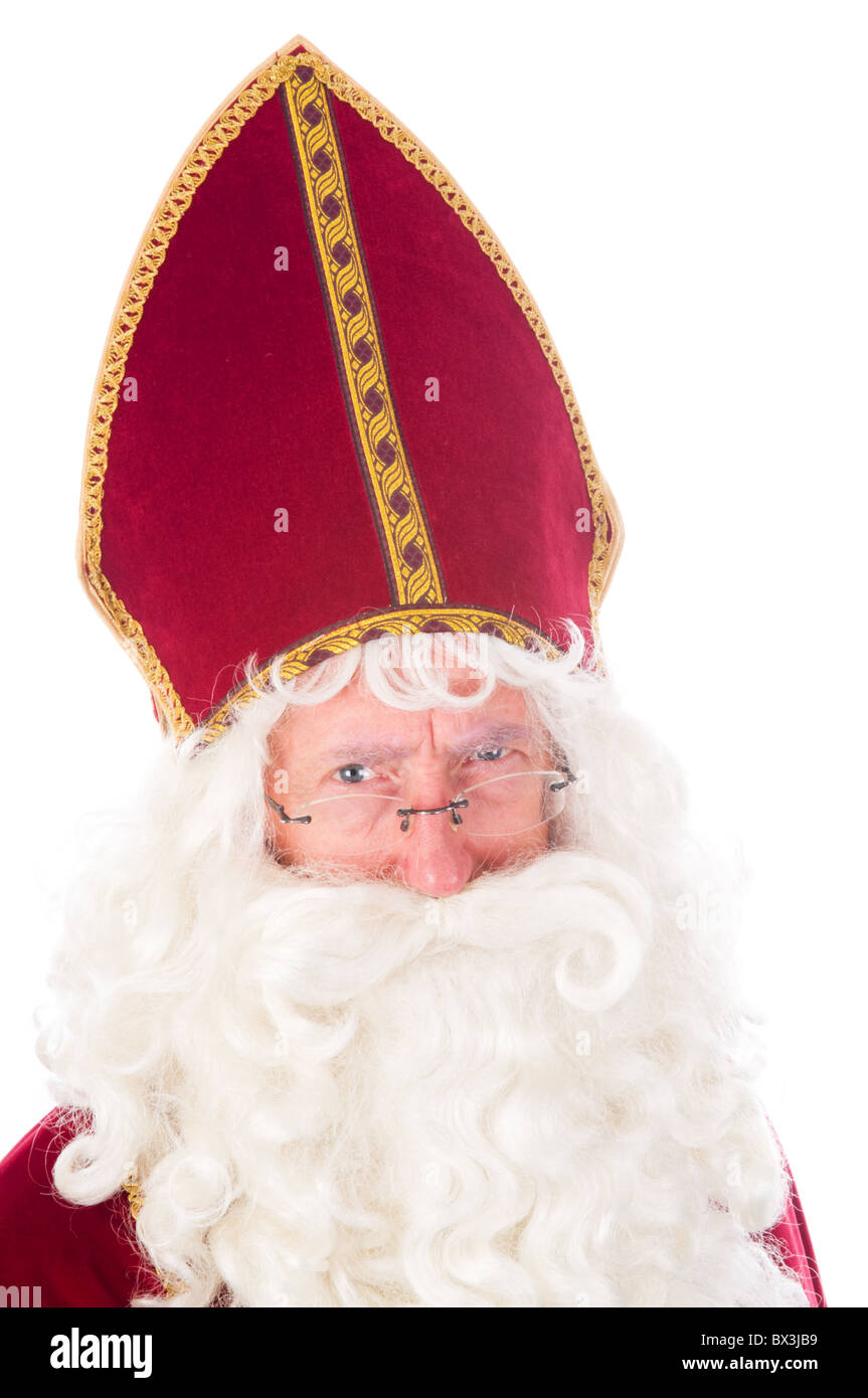 Portrait of Sinterklaas, a Dutch tradition which is celebrated at ...