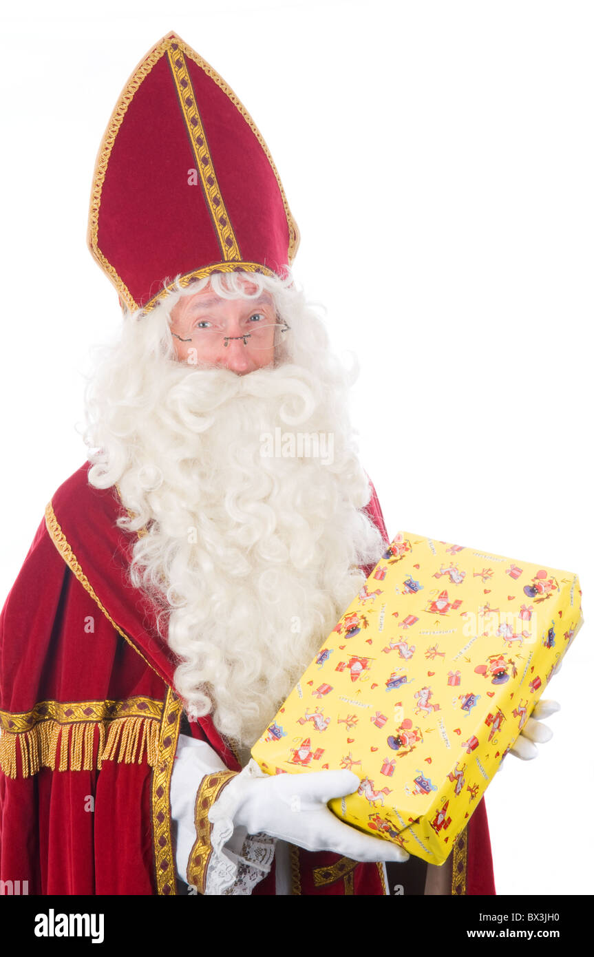 Portrait of Sinterklaas, a Dutch tradition which is celebrated at ...