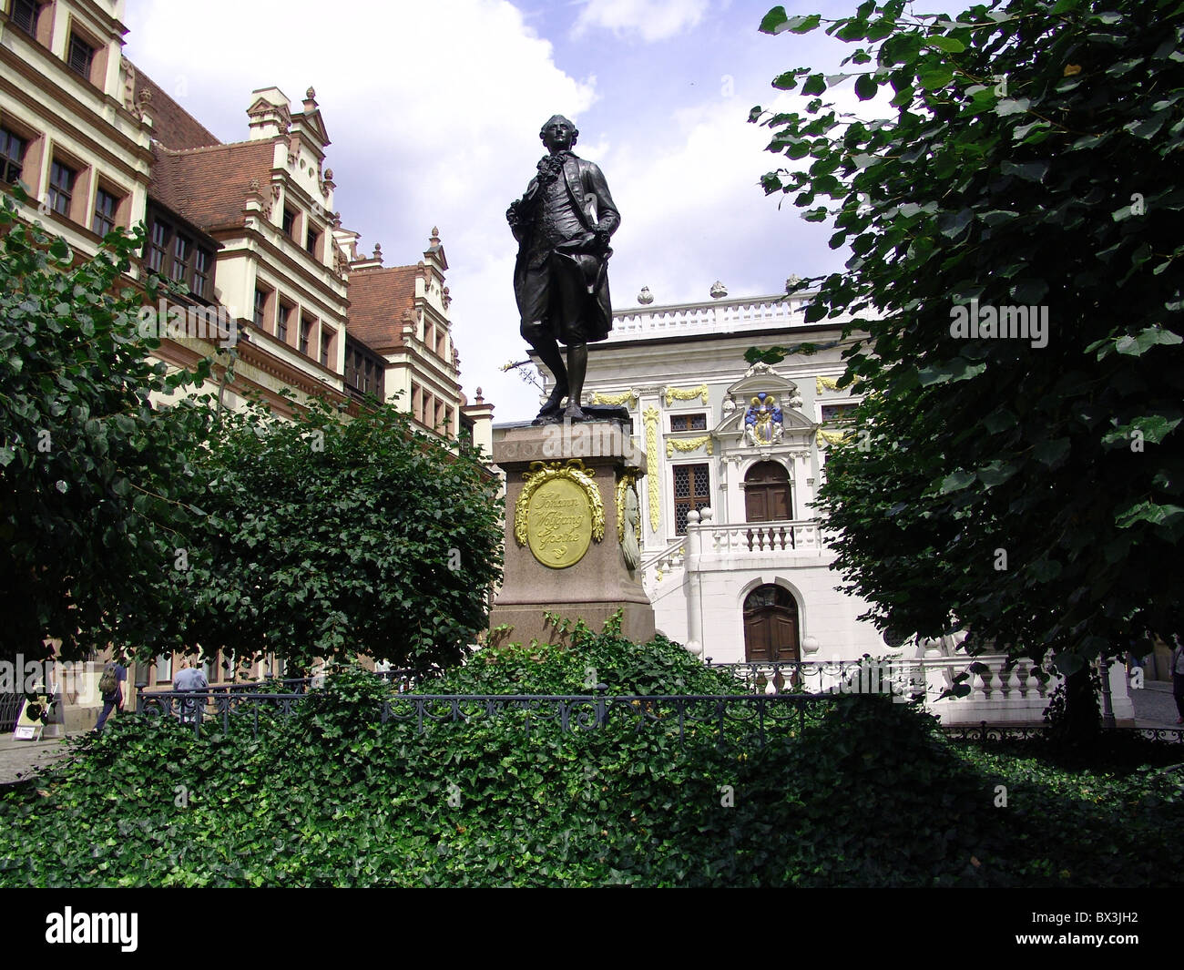 Leipzig museum statue Goethe sculpture monument Saxony old city hall ...