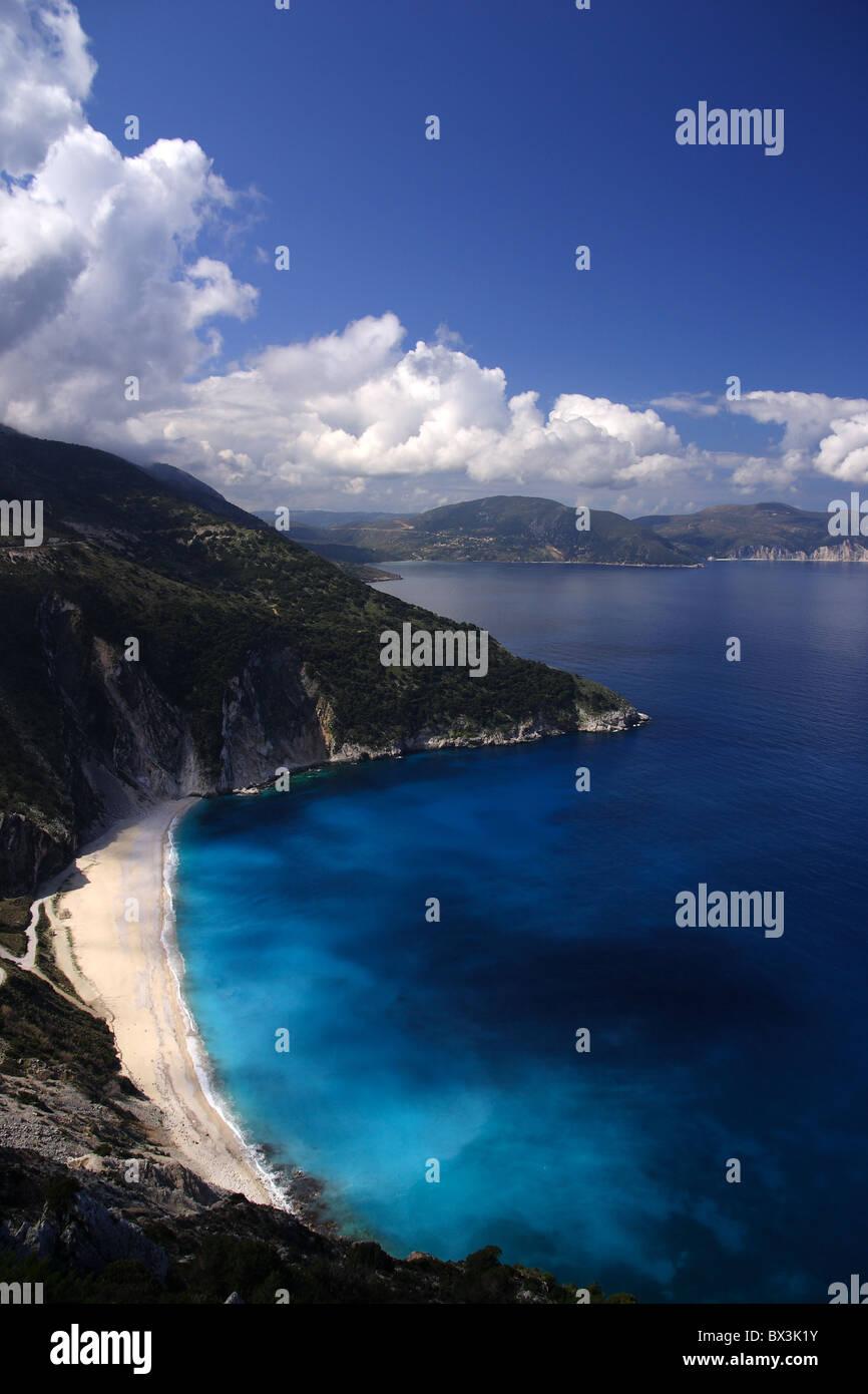 Mirtos famous beach in Cephalonia Stock Photo - Alamy