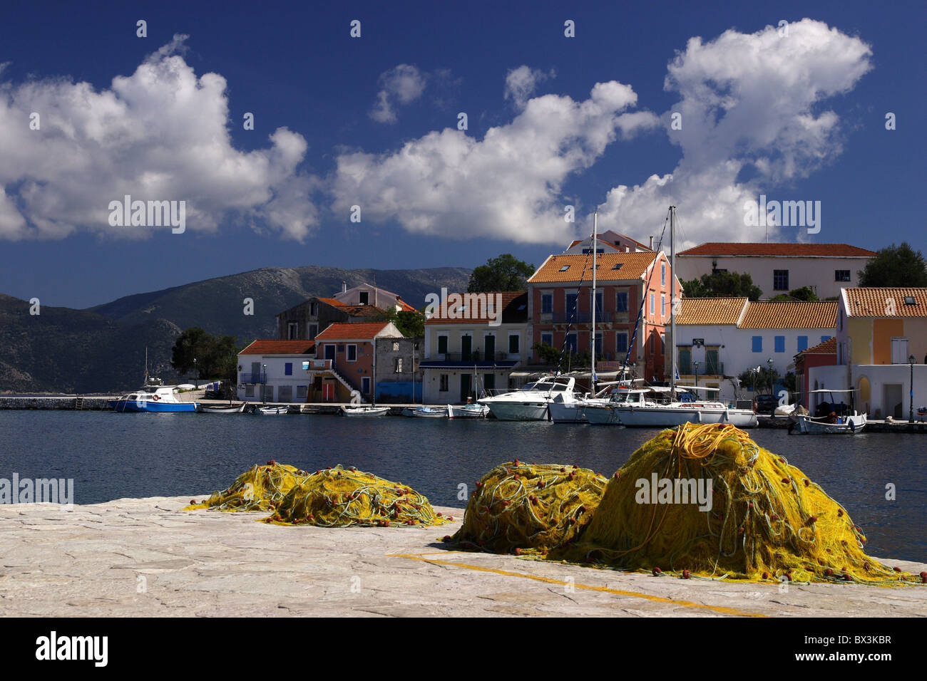 Fiscardo coastal village in Cephalonia Stock Photo - Alamy