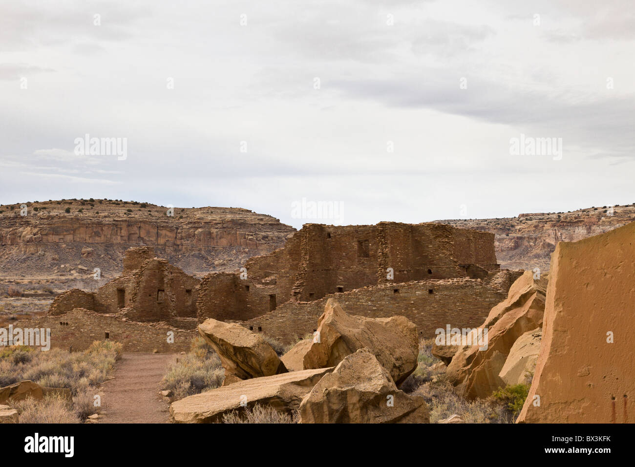 Chacoan Great House in Chaco Culture National Historic Park, New Mexico ...