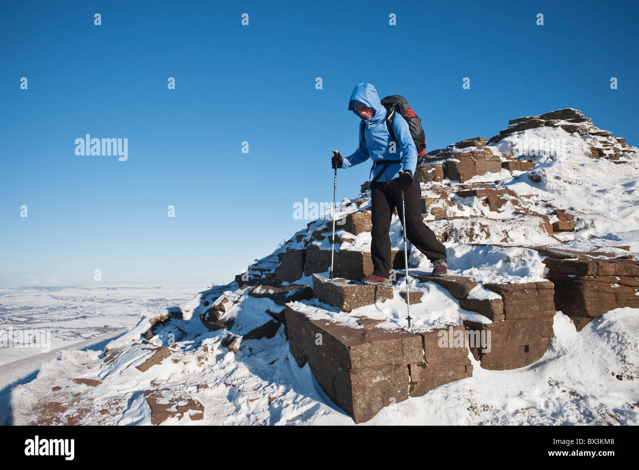 The summit of corn du mountain in beacons national park hi-res stock ...