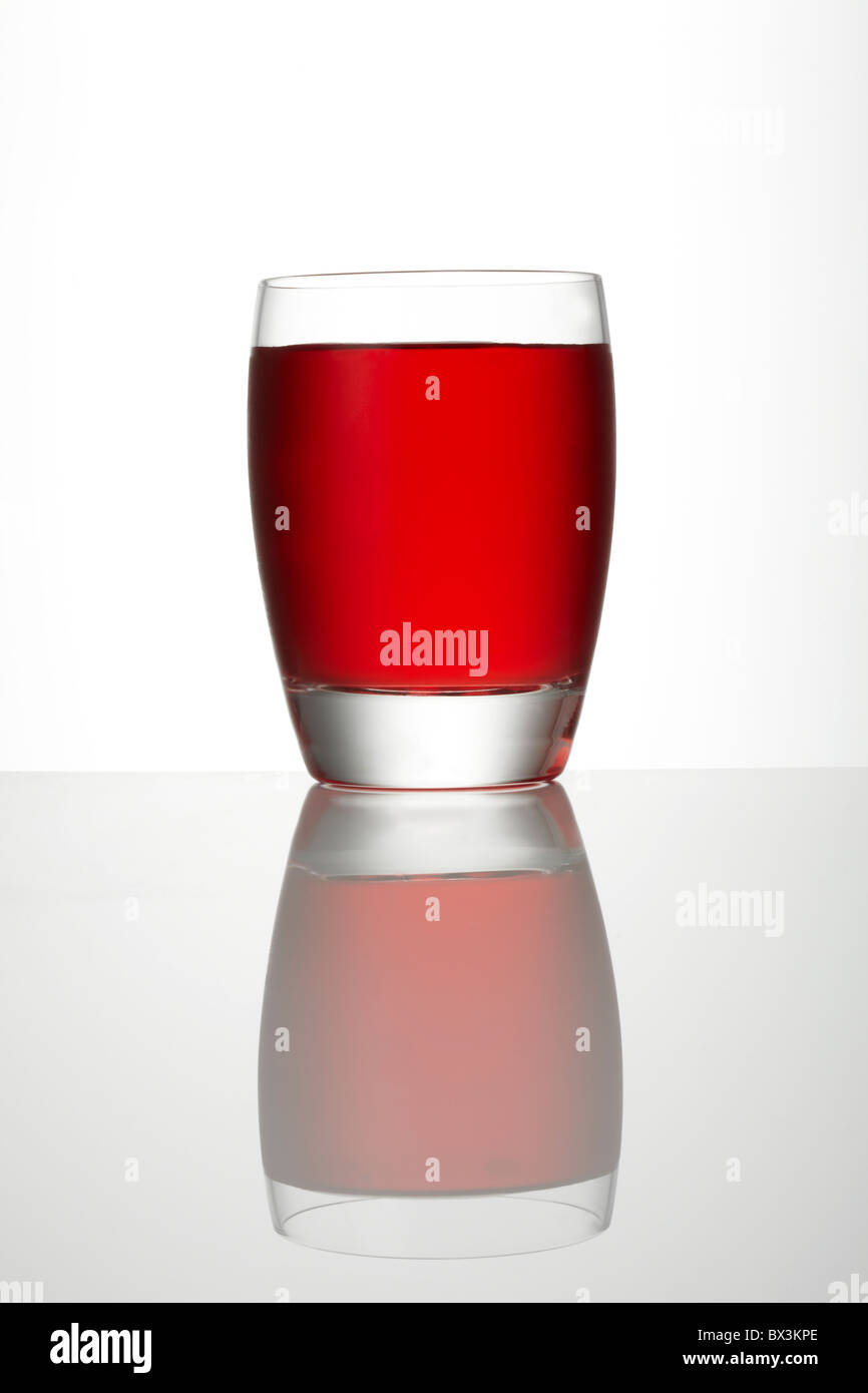 Cranberry Juice in Glass Stock Photo - Alamy