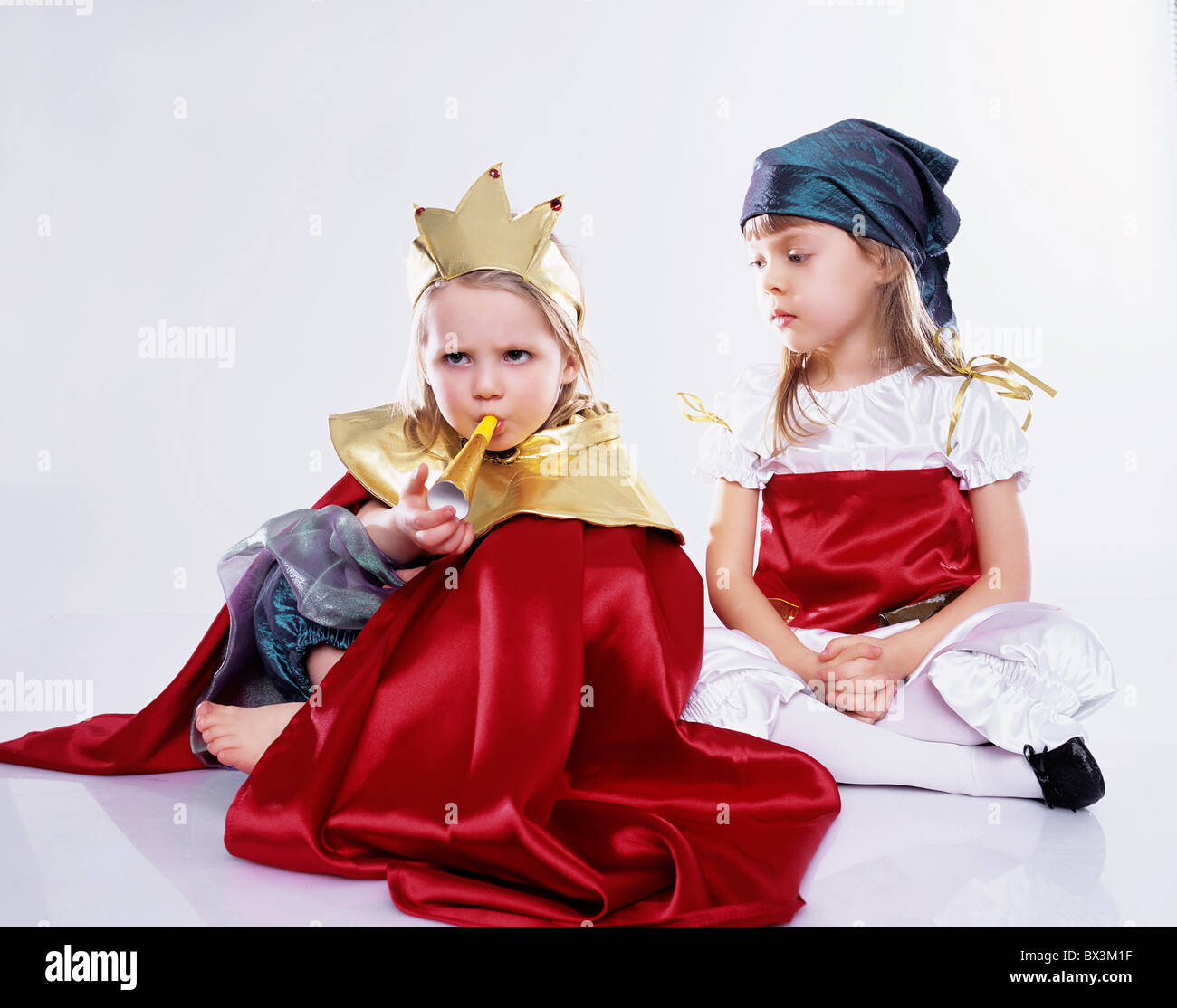 Children wearing disguises indoors Stock Photo - Alamy