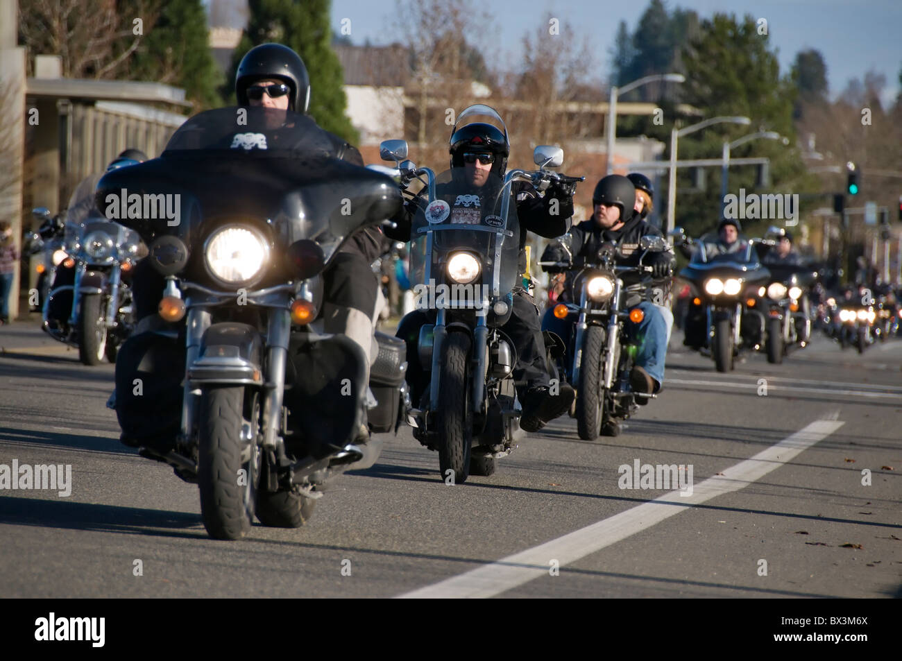 Motorcycle riders parade through downtown Olympia during the 2010 ...