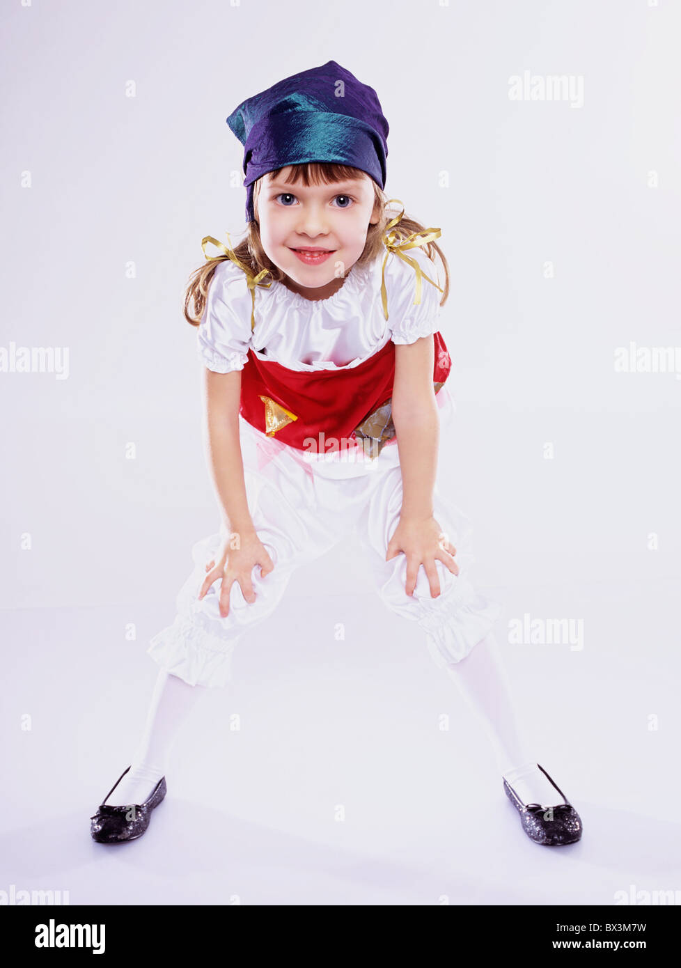 Girl wearing pirate disguise indoors Stock Photo - Alamy