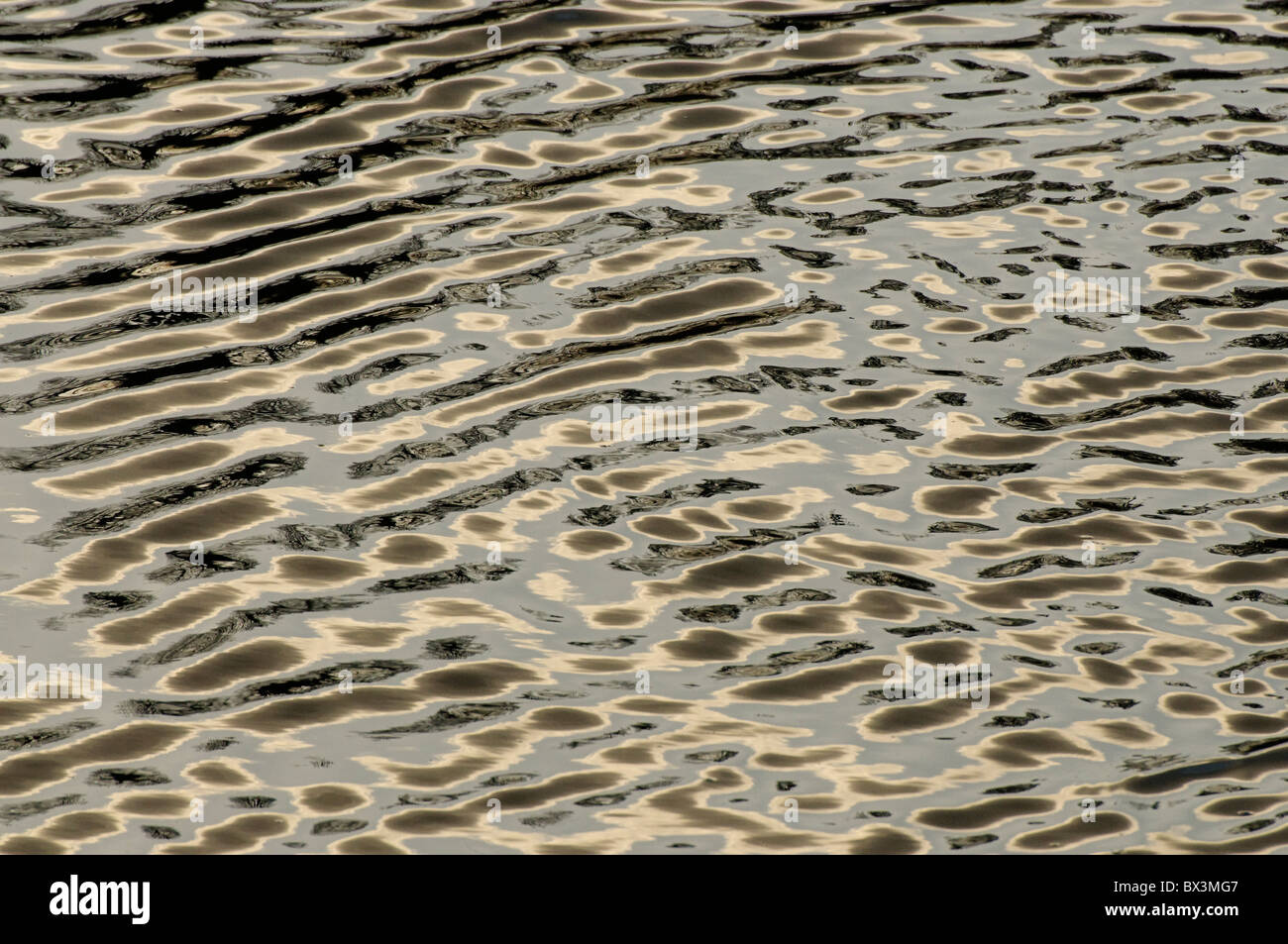 Gentle ripples on a lake Stock Photo - Alamy