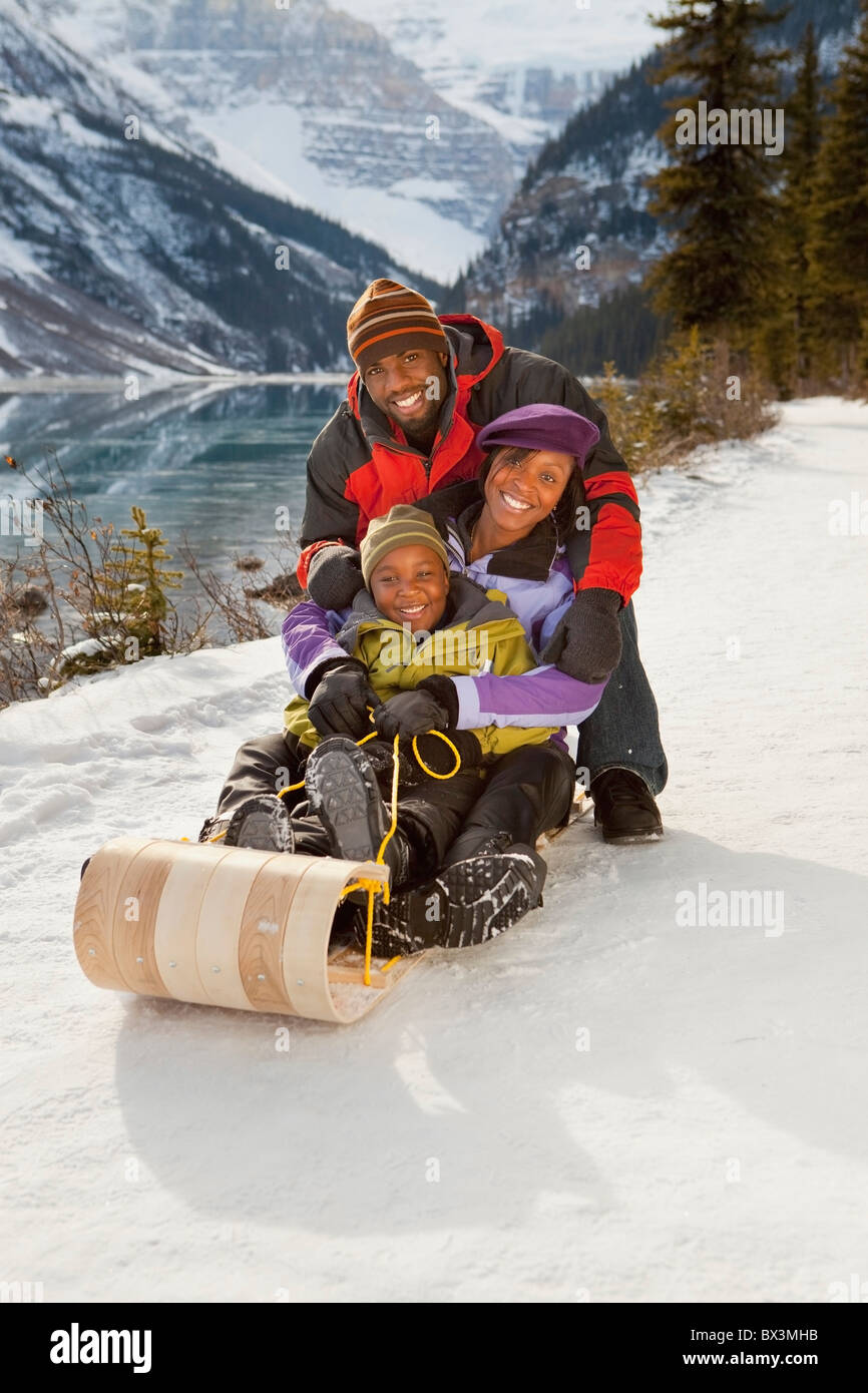 Children playing on a toboggan hi-res stock photography and images - Alamy