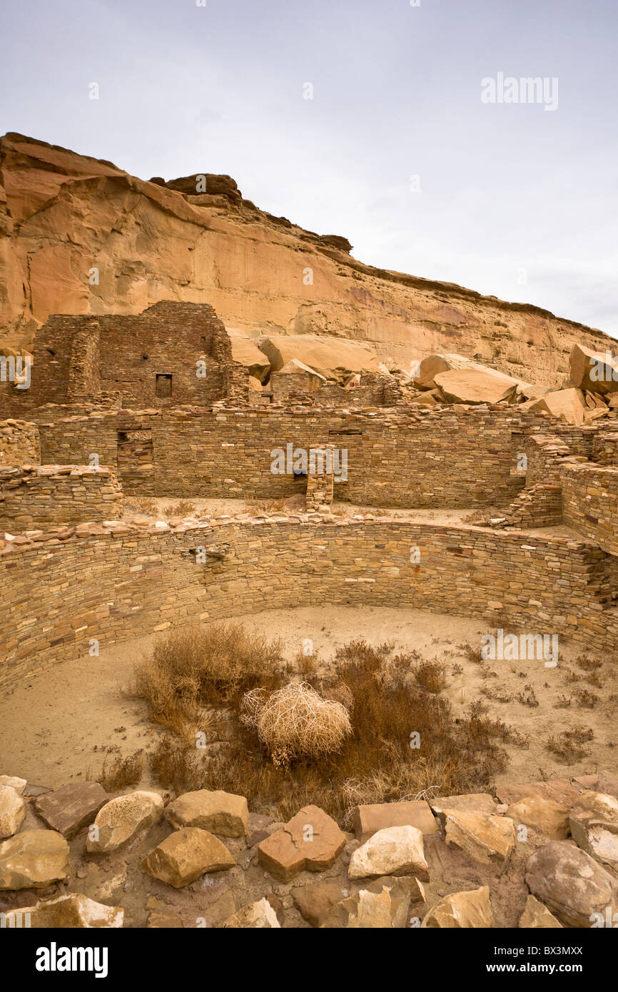Native American Sacred Kiva in Pueblo Bonito, Chaco Culture National ...