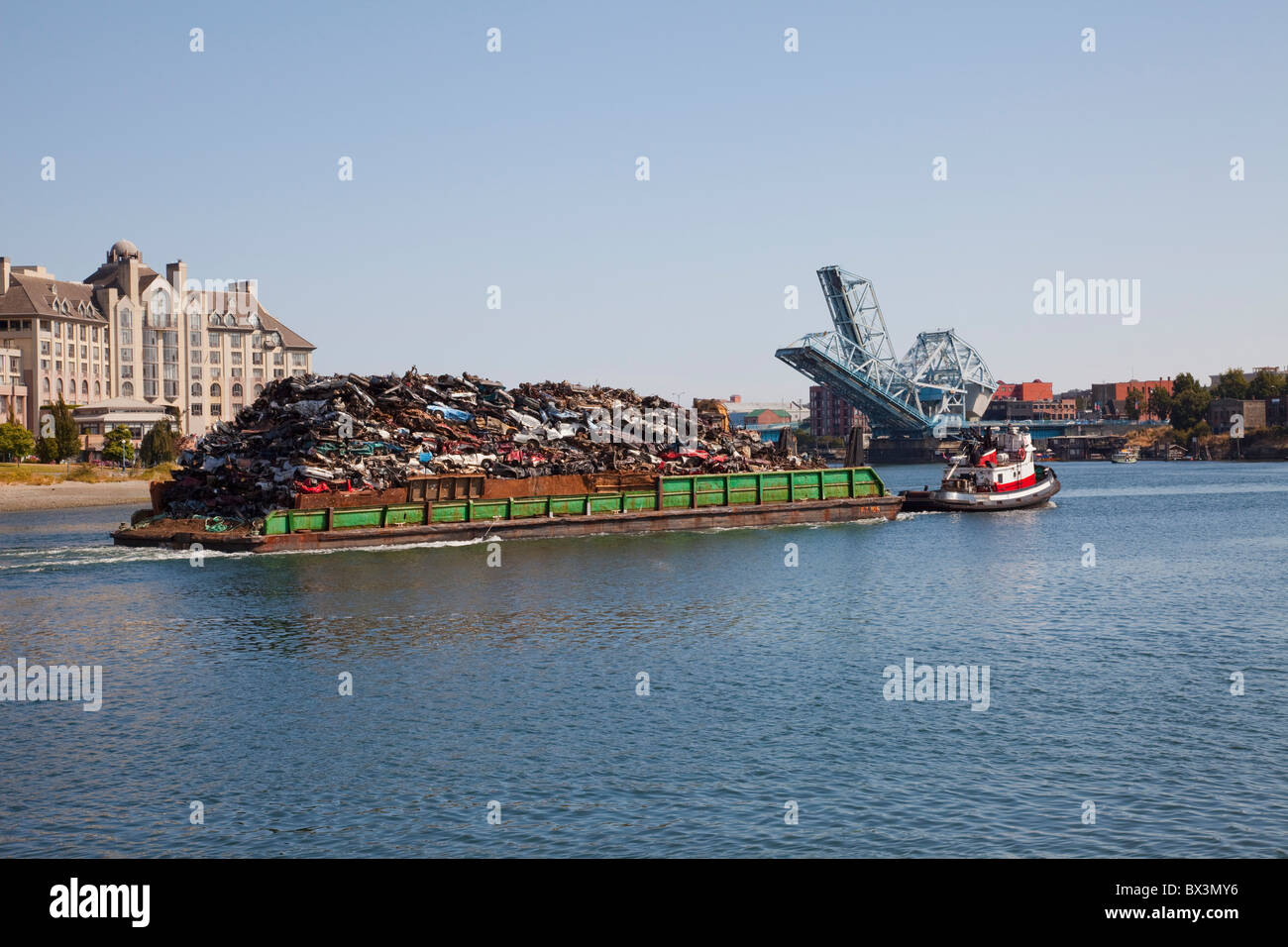 Waste refuse disposal barges hi-res stock photography and images - Alamy