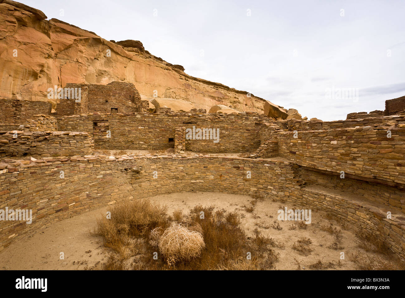 Native American Sacred Kiva in Pueblo Bonito, Chaco Culture National ...