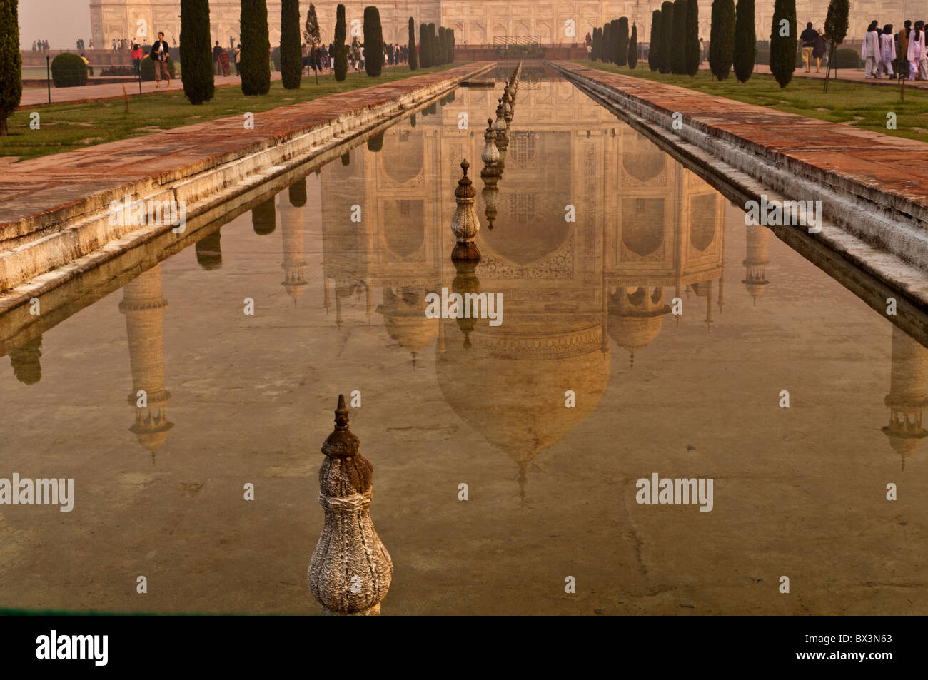 Taj Mahal reflection, Agra, India Stock Photo - Alamy
