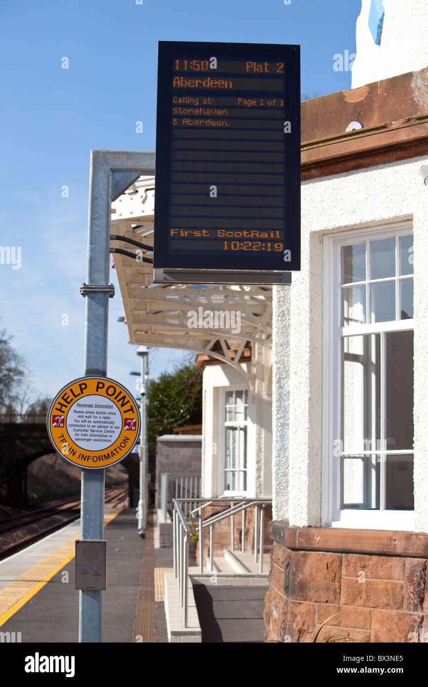 help point facility at modern railway station. Recently opened railway ...