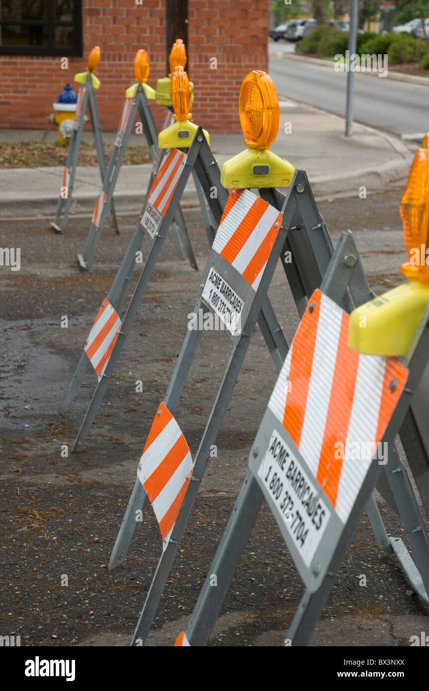 Street barricades hi-res stock photography and images - Alamy