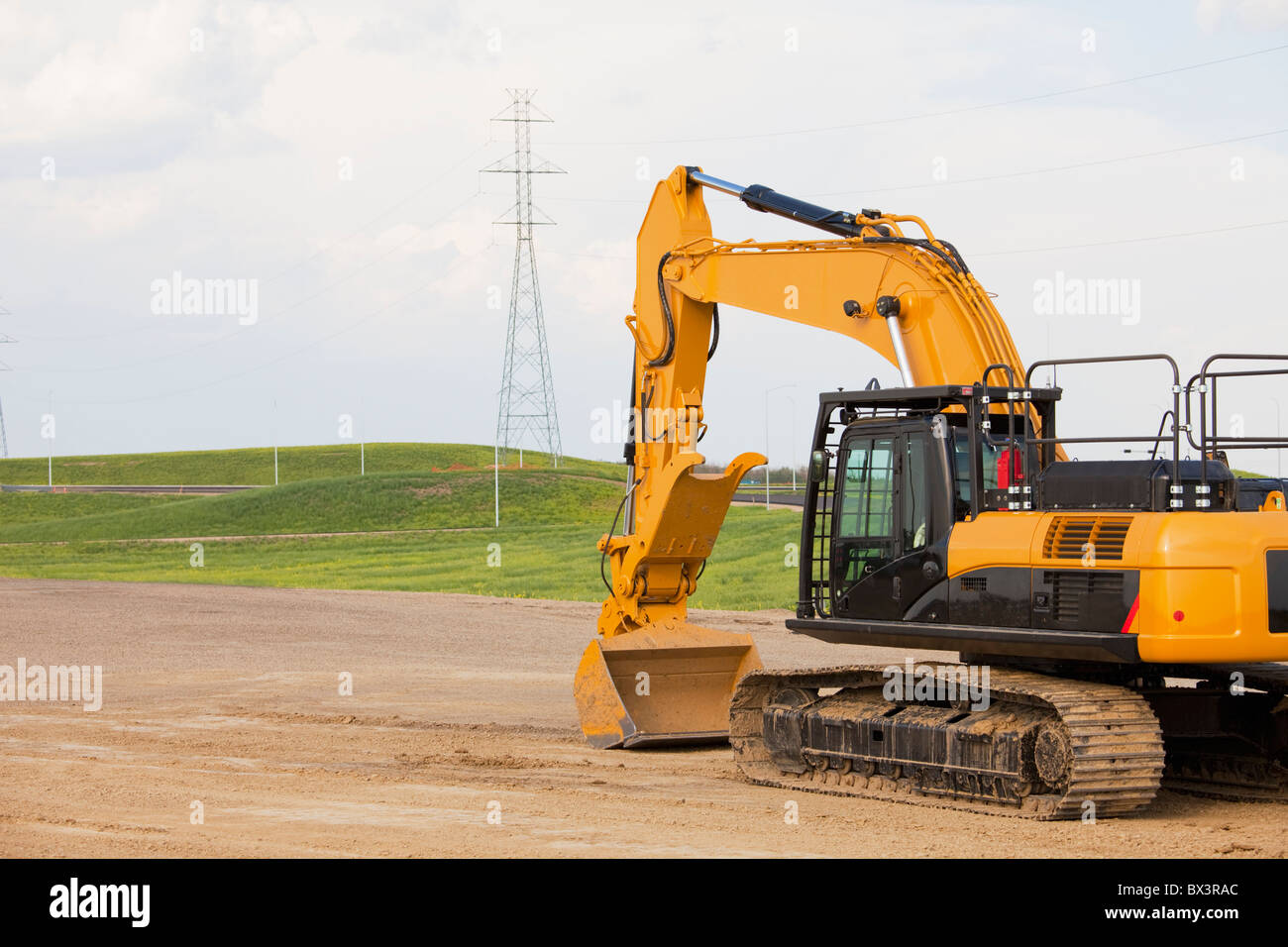 Backhoe excavators hi-res stock photography and images - Alamy