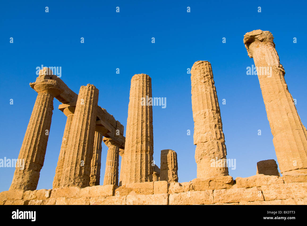 greek temple at the sunset Stock Photo - Alamy