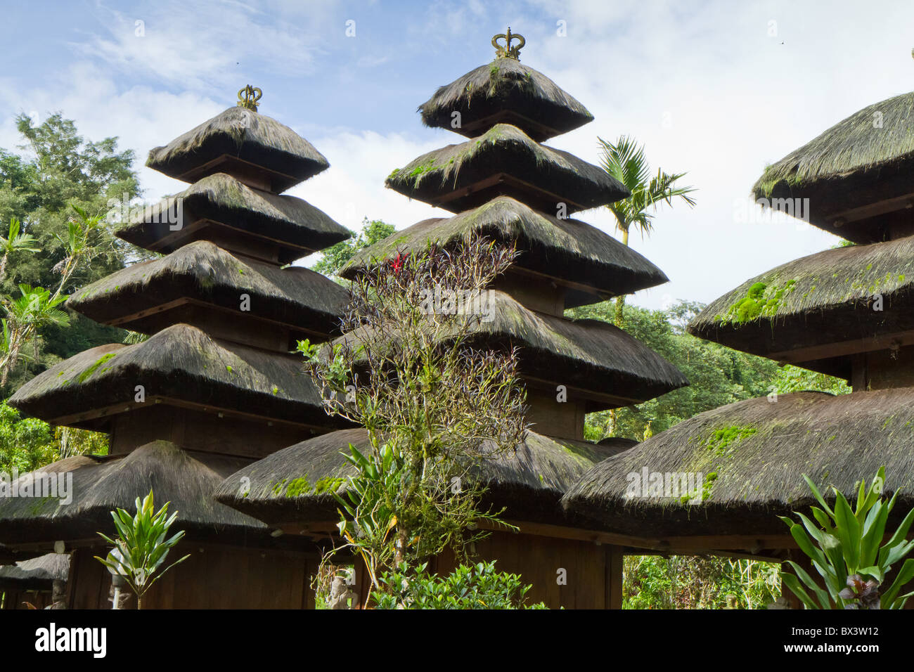 hindu temple of Pura Luhur Batukaru on the slopes of volcano Gunung ...
