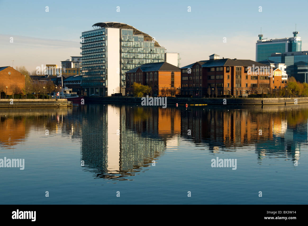 The Abito apartment block and low rise apartments at Clippers Quay ...
